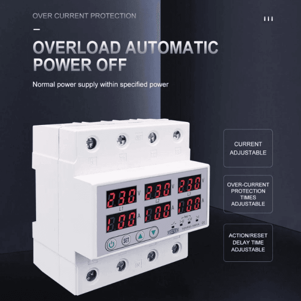 TOVPD3-63VA 3 phase voltage protection - Tomzn Pakistan