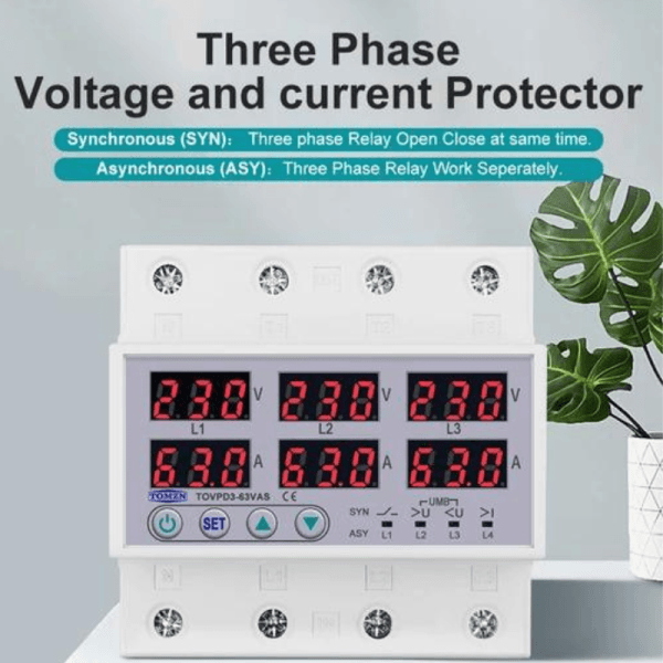 TOVPD3-63VAS 3 Phase Protector - Tomzn Pakistan